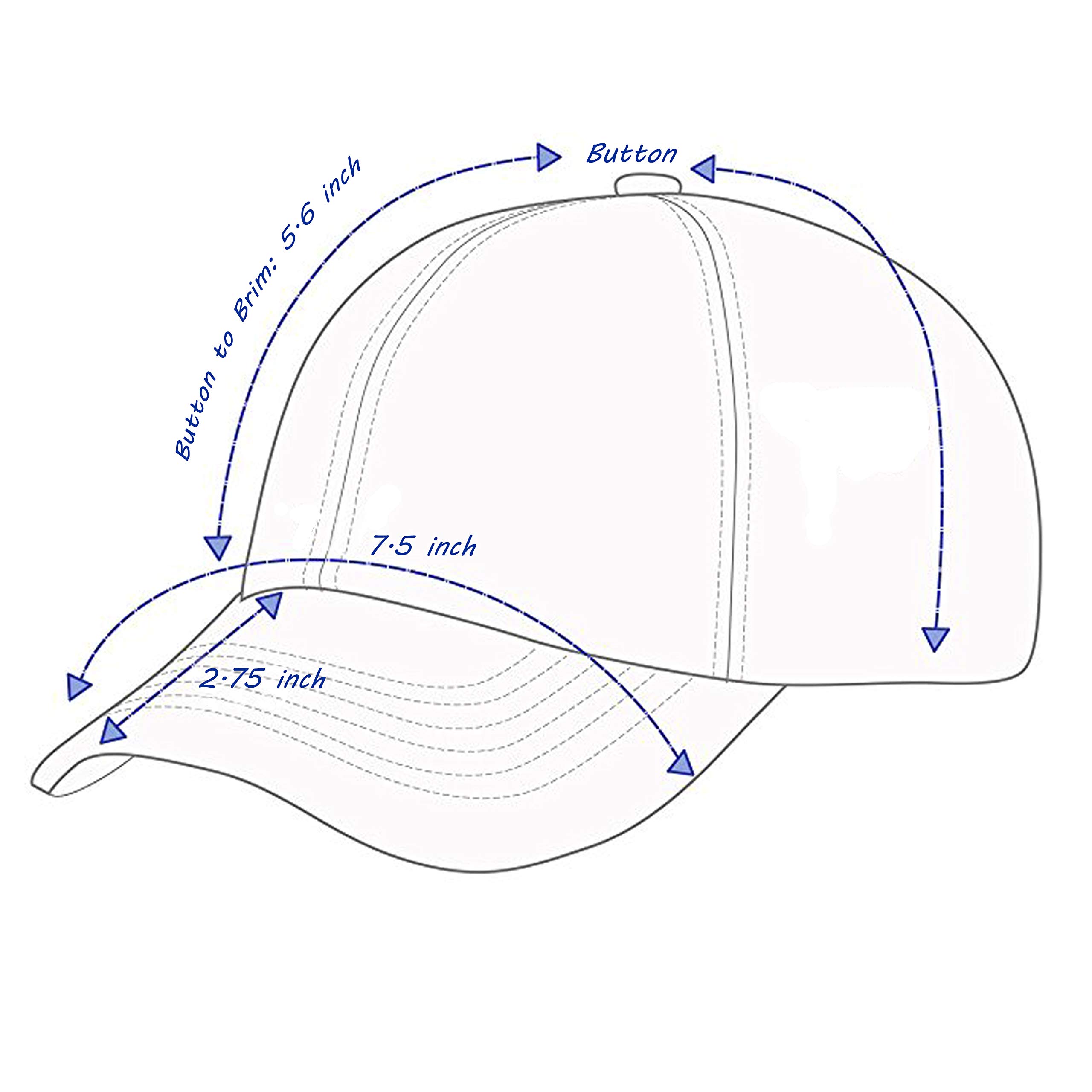 HSYZZY Dad Hat Baseball Cap Unconstructed Adjustable Dad Hats for Men Embroidery Hat Black