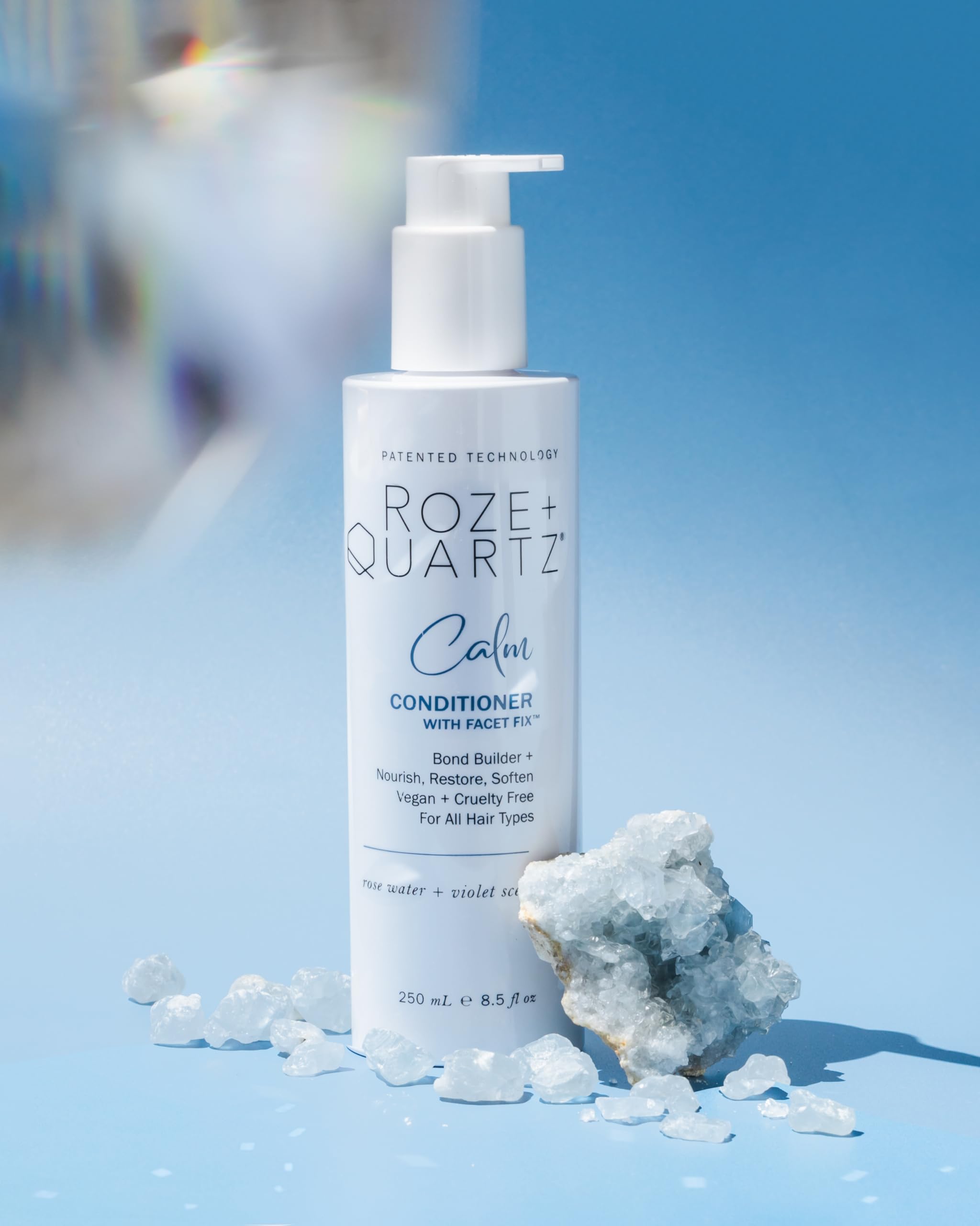 Roze + Quartz Calm Conditioner (8.5 Ounce 250ml) with Facet Fix™ Bond Builder