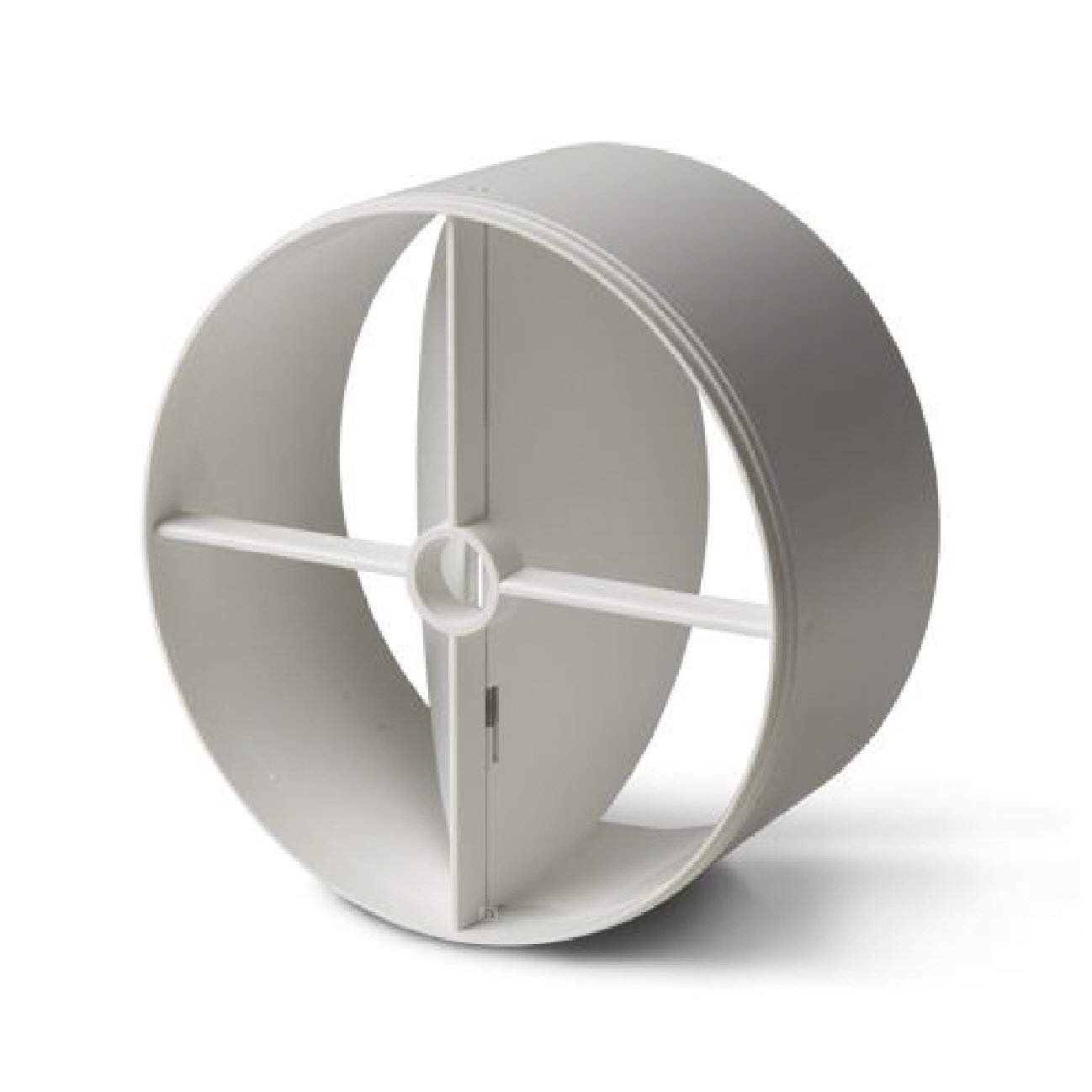 Home Smart White Square Air Extractor Vent & Back Draught Ducting Shutter 4 Inch by SmartHome