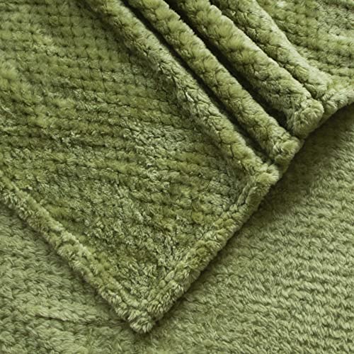 Tronssien Fleece Throw Blankets Super Soft Flannel Cozy Blankets Washable Lightweight Fuzzy Blanket for Couch Sofa Bed Office Throw Size Warm Plush Blankets for All Season (50'x 60')
