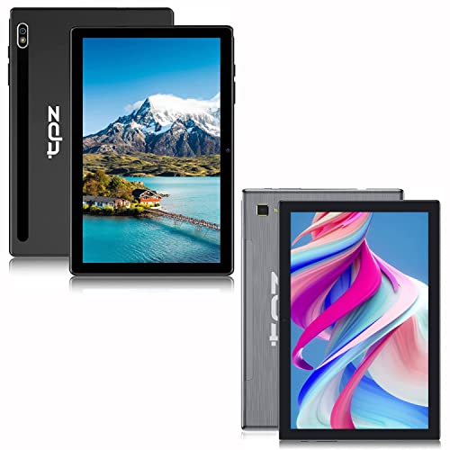 TPZ Android 10.0 Tablet 10.1 inch, 32GB Expandable to 128GB, Google GMS Certified, Wi-Fi, HD Touchscreen, Dual Camera & Speaker, Bluetooth - 2PCS