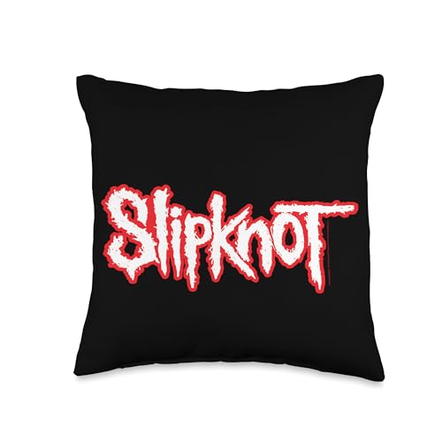 Slipknot Official Outline Logo Throw Pillow, 16x16, Multicolor