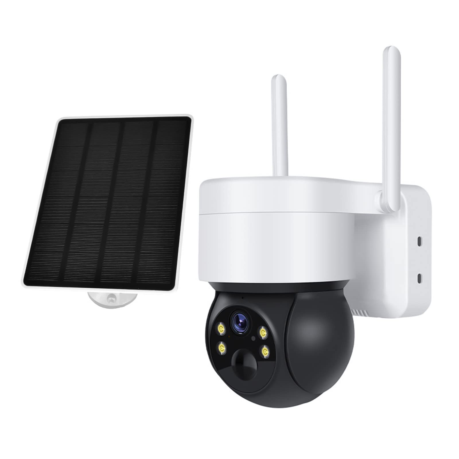 Roinvou Solar Security Camera Wireless Outdoor, IP66 Waterproof Rechargeable Wireless Battery Powered with Solar Panel, PIR Human Detection, 2-Way Talk, Color Night Vision, Remote Access, Cloud/SD