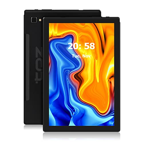 TPZ Tablet 10.1 inch, Android 10.0 Tablets, 32GB ROM, 128GB Expansion, Wi-Fi, Google Certified, HD Large Touchscreen, Camera, Bluetooth, 6000mAh - 2PCS