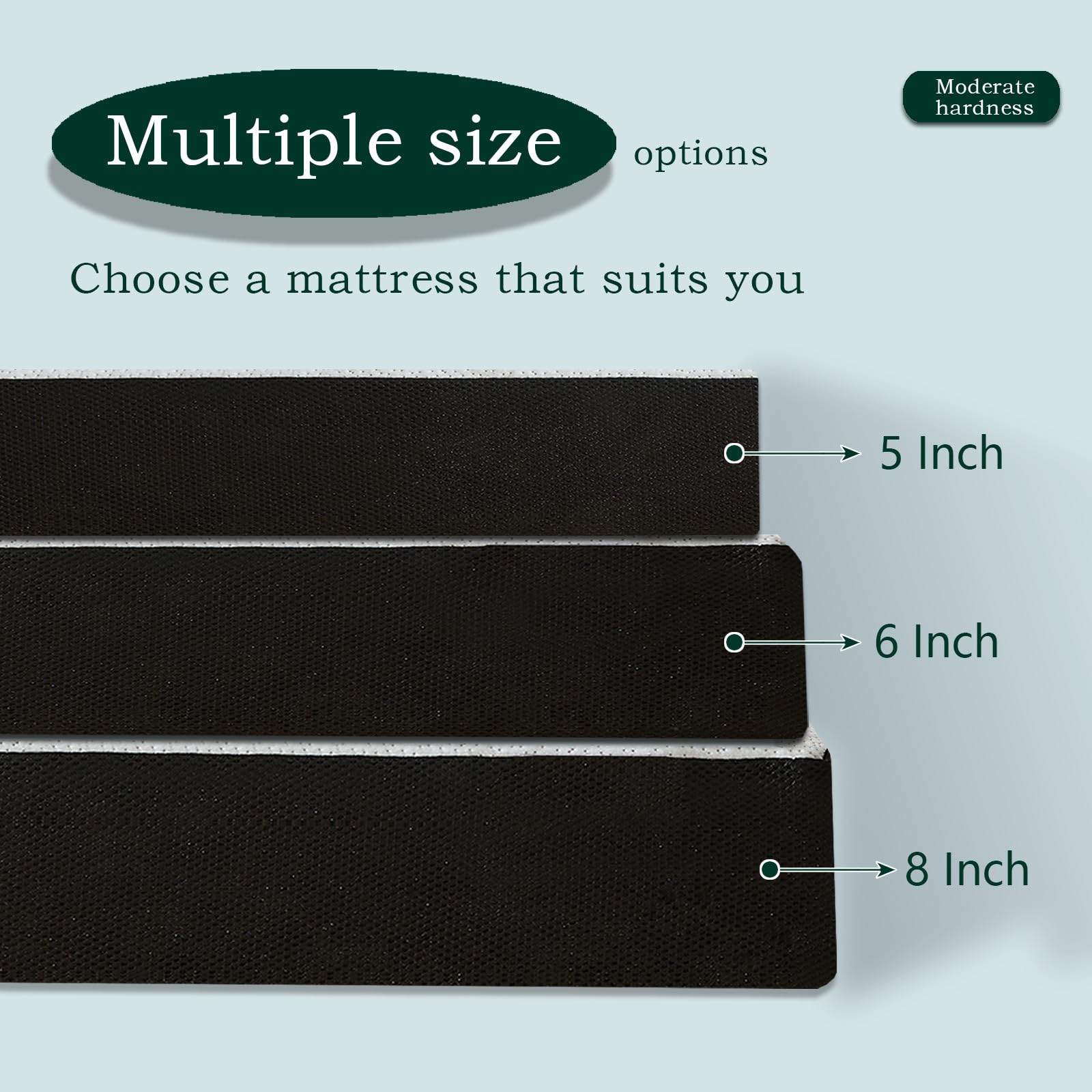 VFD 6 Inch Gel Memory Foam Full Mattress Waterproof Cover Medium-Firm for Bunk Bed, Trundle Bed, Pressure Relief CertiPUR-US Certified Mattress in a Box