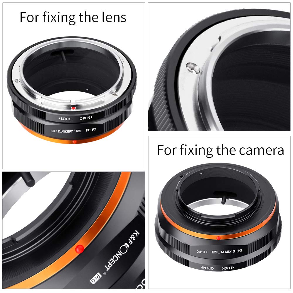 K&F Concept Lens Mount adapter Compatible for Canon FD FL Lens to Fujifilm Fuji X-Series X FX Mount Mirrorless Cameras with Matting Varnish Design for Fuji XT2 XT20 XE3 XT1 X-T2