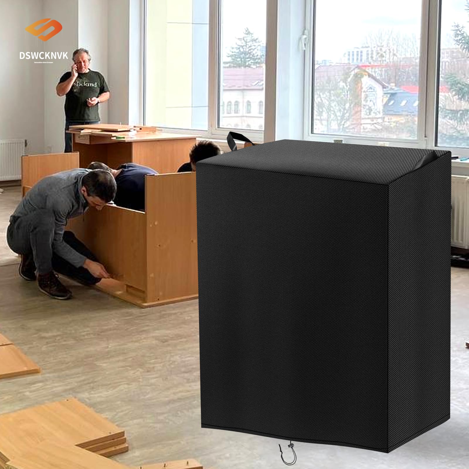 Table Saw Cover,Table Saw Waterproof Outdoor Cover,Table Saw Dust Cover,to Prevent Table Saw Rust, Anti-Uv Oxford Cloth (29*23*46in,Black)