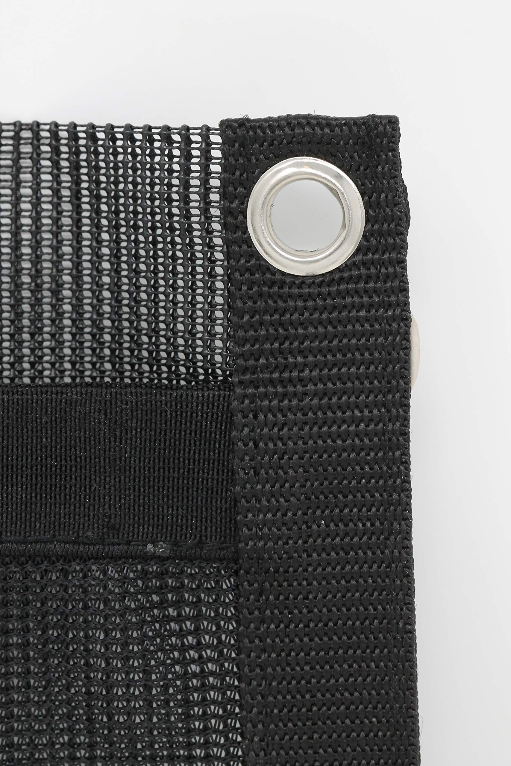 Jezero Multi-Use Durable Accessory/Auxiliary Mesh Pouch for Use in Kayaking, Boating, Vehicle and Much More, 12-Inches x 7-Inches, Black