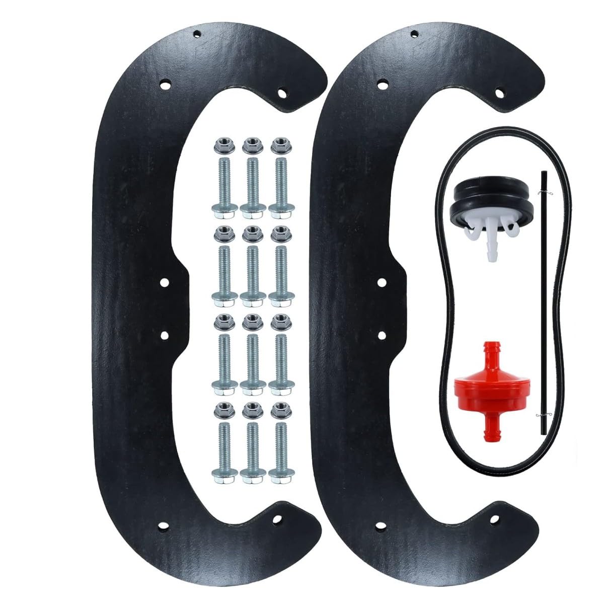 POSFLAG 84-1980 Paddles with 75-9010 Belt 66-7460 Primer Bulb 801254 Spark Plug Replaces 75-9090, 80-0660, 80-660 for Toro CCR Powerlite 38170, 38171, 38172, 38175, 38176, 38178, 38182 Snowthrowers