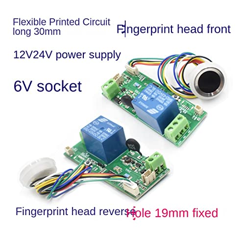 Shapea DIY R503 Low Consumption Fingerprint Control Board Fingerprint Module Access Control Car Motorcycle Bicycle(A)