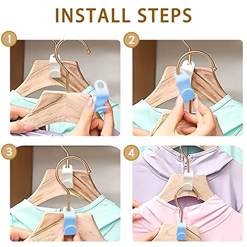 TCIOD 60pcs Hanger Connector Hooks, Space-Saving Cascading Clothes Hook Hanger Plastic Hooks Hanger Hook for Thanksgiving Christmas Decoration