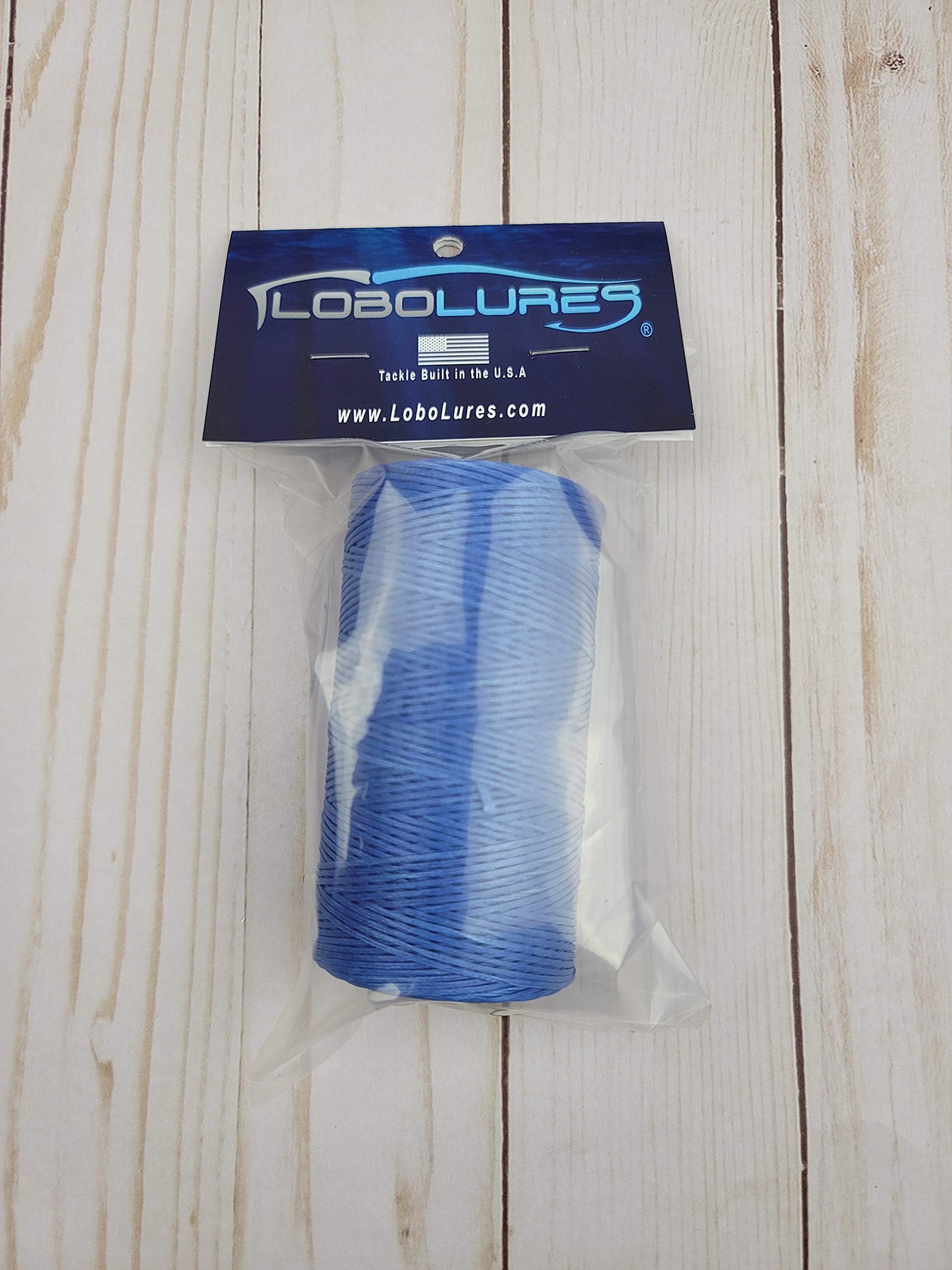 Lobo Lures Heavy Duty Bait and Lure Rigging Floss | Red, Purple, Blue or Black 30 lb. Rigging Floss (Red)