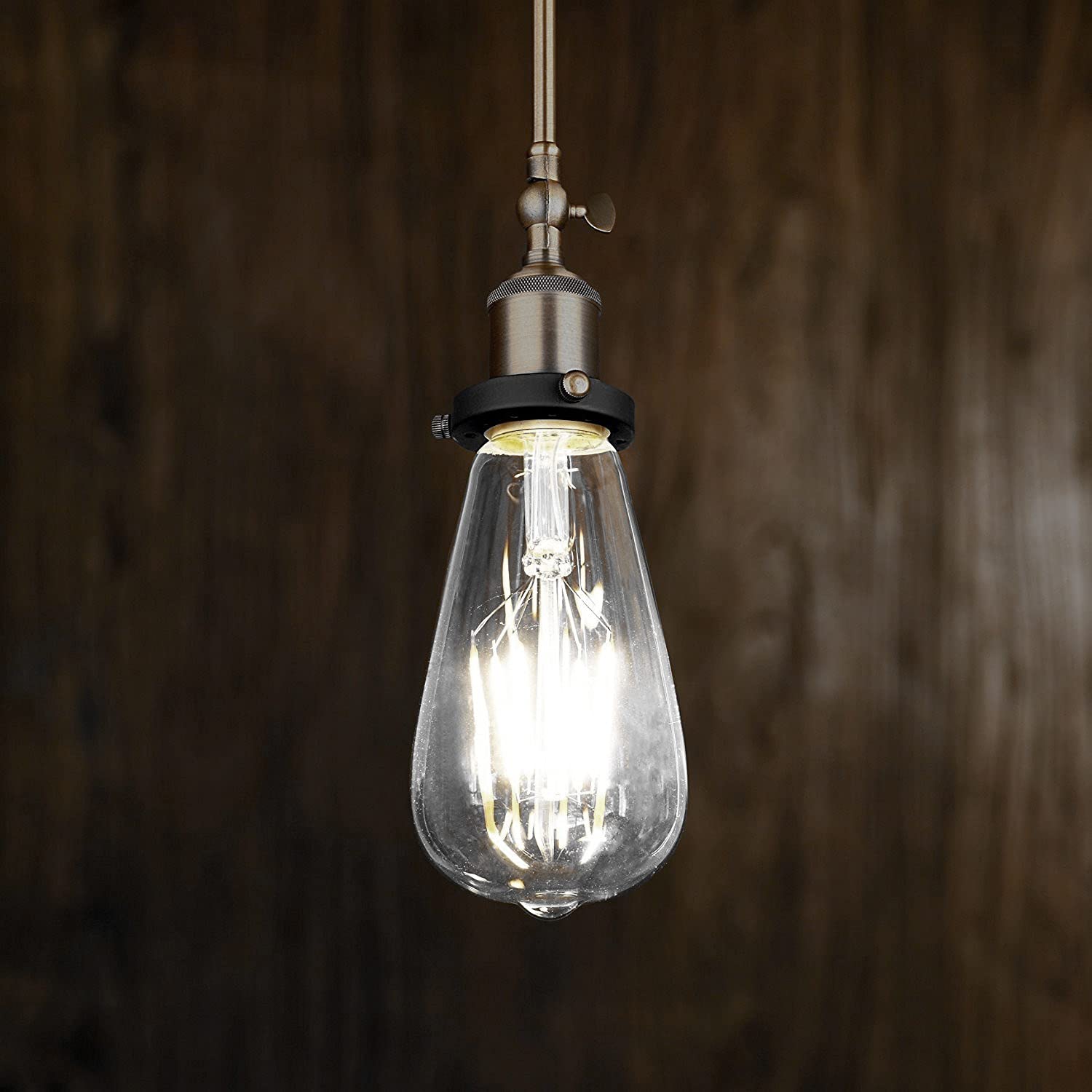 liveMAX Vintage Edison LED Bulb,Antique 40W Vintage Edison Bulb,E26 Light Bulb Led Bulb 400 Lumens Daylight 4000K,Pack of 6(Non Dimmable)