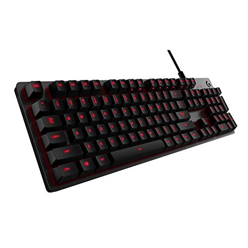 Logitech G413 Backlit Mechanical Gaming Keyboard with USB Passthrough – Carbon & G305 Lightspeed Wireless Gaming Mouse, Black