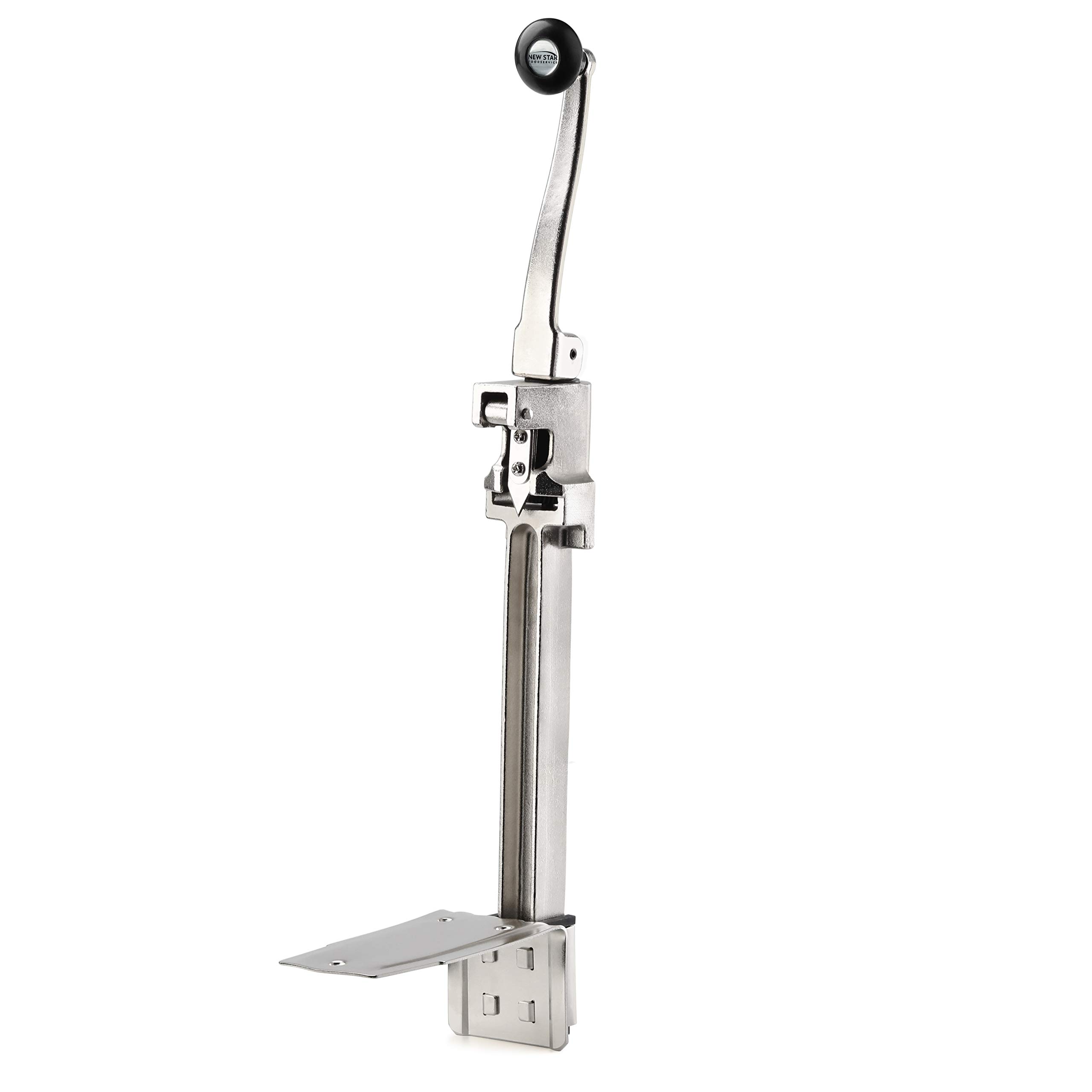 New Star Foodservice 7006841#1 Manual Table Can Opener with Plated Steel Base For Cans Up to 11β Tall