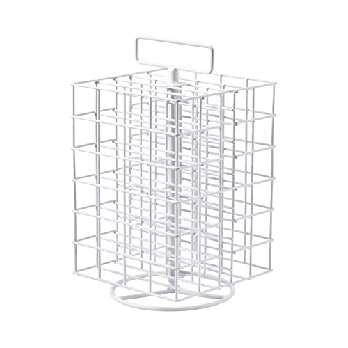 Spinning Paint Storage Tower by Craft Smart - Each Paint Storage Organizer Holds Up to 48 (2oz) Bottles - White, 6 Pack