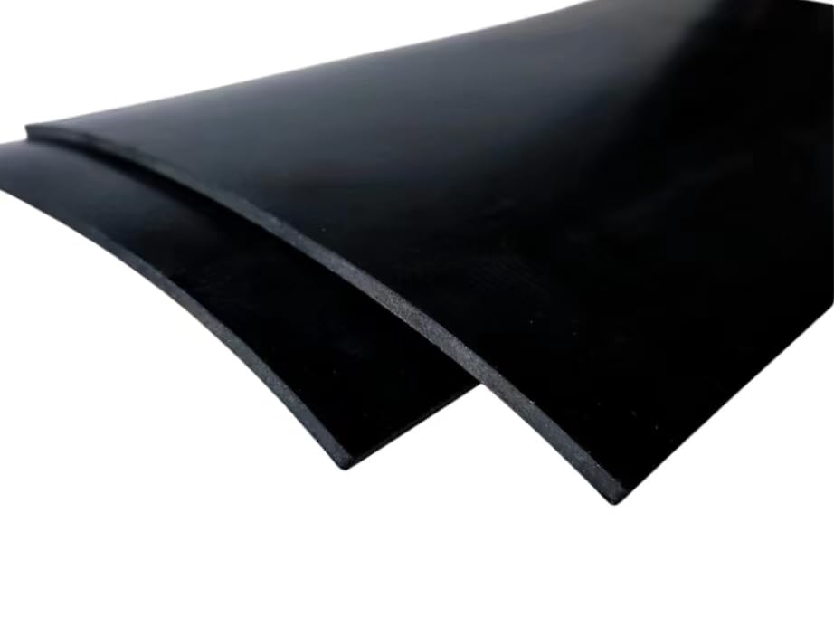 Rubber Sheet Anti Vibration Isolation Pads Acoustic Damping Film Shock Absorbing Foam Rubber Mat 12 x 6 x1/8 inch 70 Duro