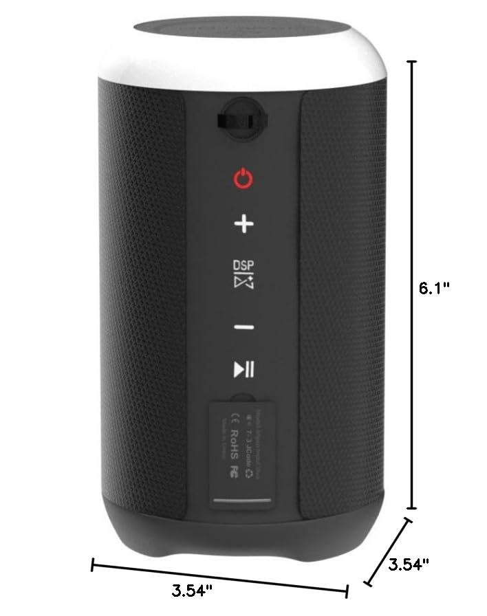 Portable Bluetooth Speakers Wireless Waterproof IPX7,Bluetooth Speakers with Lights,Speakers Bluetooth Wireless Loud with Bass,DSP TWS Pairing for 48W Stereo Bluetooth 5.1 Speaker Powerful Bass