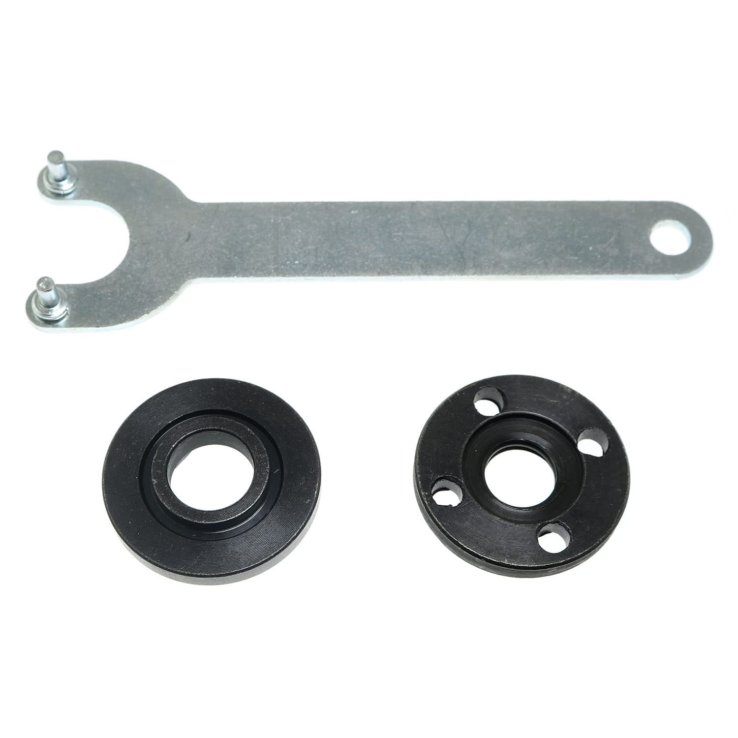 RLECS 5/8"-11 Grinder Backing Flange and Lock Nut Set Angle Wrench Spanner for Makita Dewalt Bosch Black Milwaukee Replaces 224399-1 193465-4 224568-4