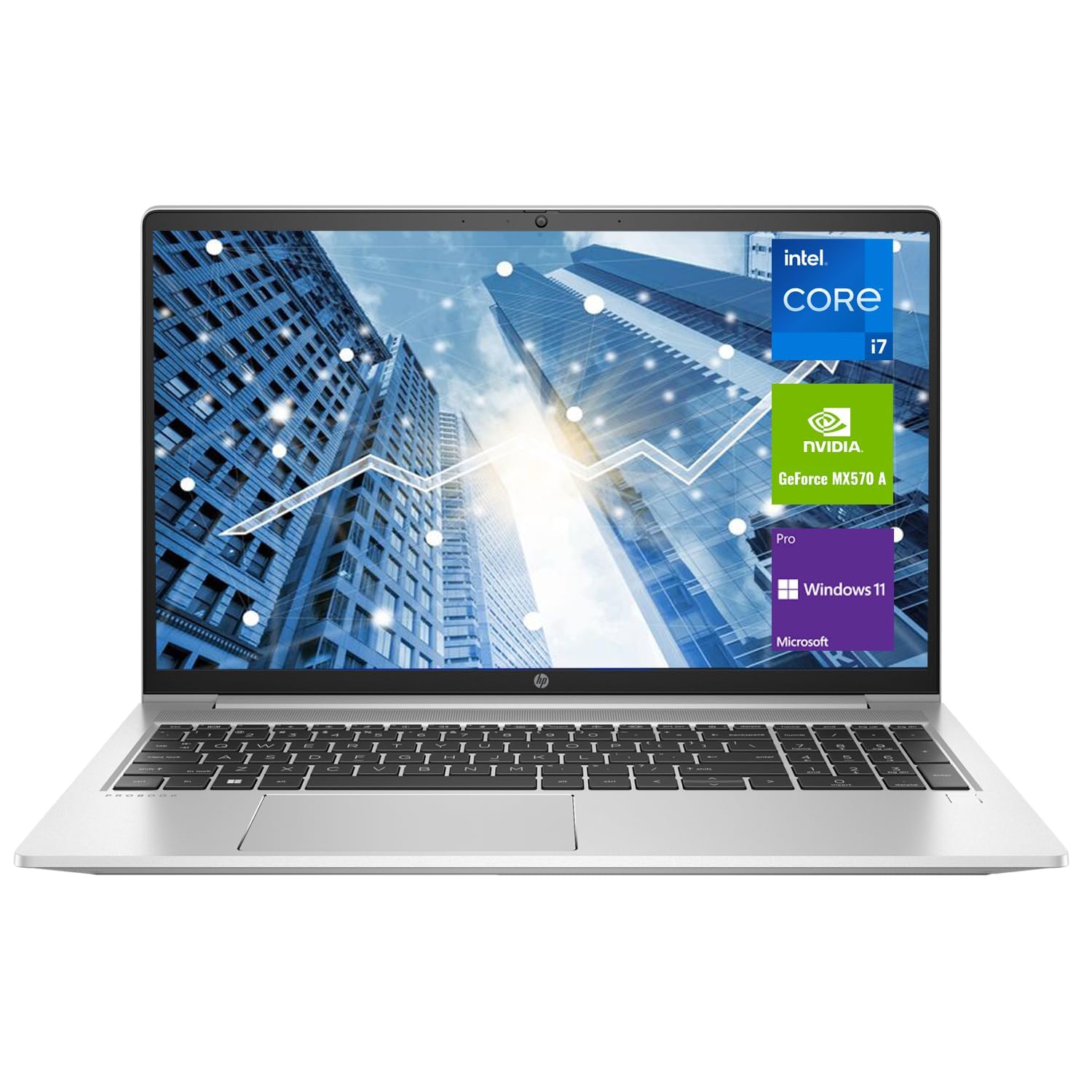 HP ProBook 450 G9 Business Laptop, 15.6” FHD Display, 12th Gen Intel Core i7-1255U, NVIDIA GeForce MX570A, 64GB RAM, 1TB SSD, FP Reader, HDMI, RJ45, Wi-Fi 6, Windows 11 Pro