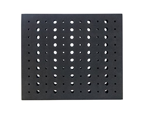 POWERTEC 71046 Router Bit Tray for 110 Bits, 1-5/16โ Thick, 50 1/2 inch and 60 1/4 inch Shank Router Bits,Black