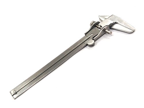 Quality Non Digital Vernier Caliper- Professional Metric -Imperial Measuring System Tools for Inside, Outside, Depth & Step Measurements (Stainless Steel Body)