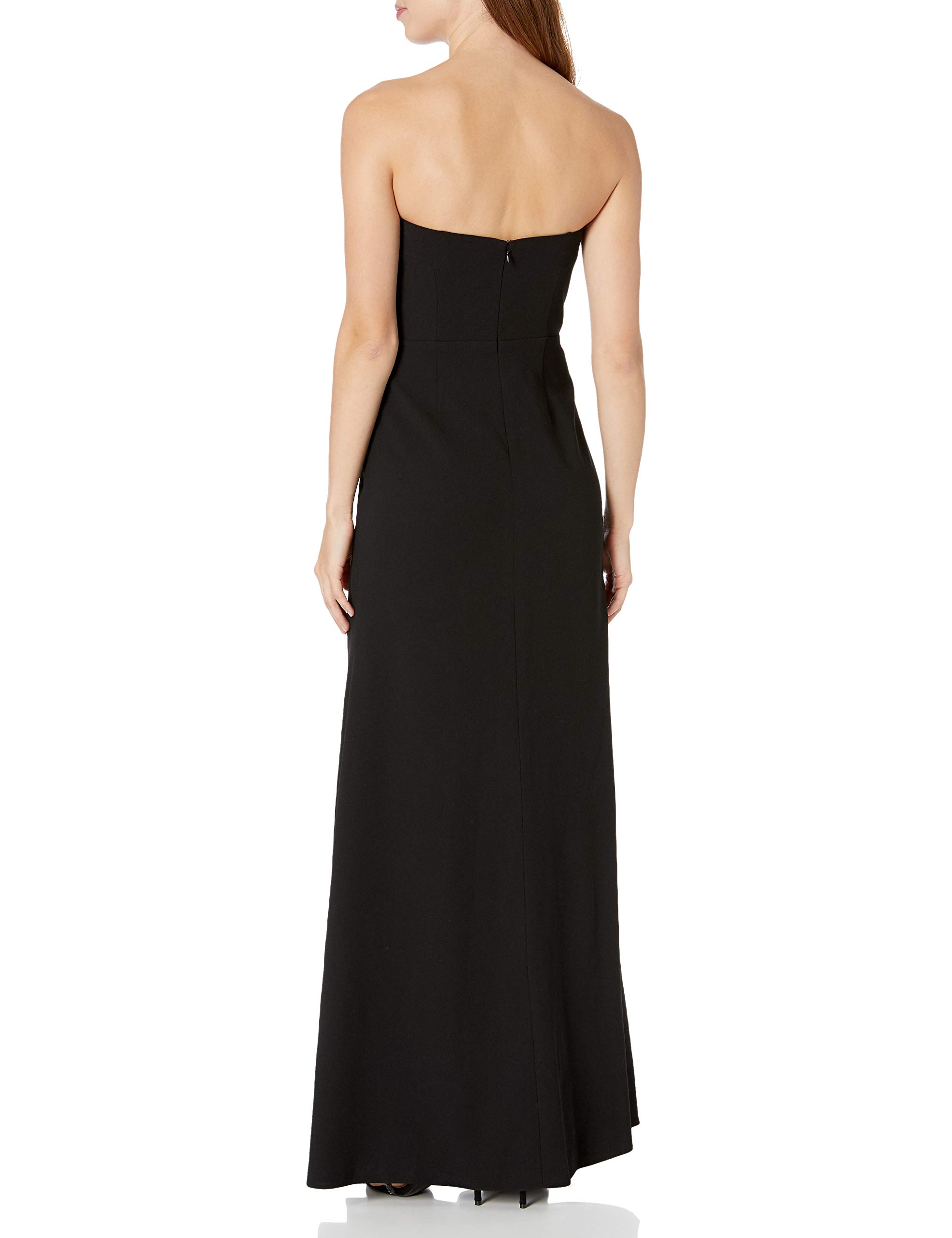 Jill Jill Stuart Women's Strapless Dress with Illusion Detail, Black/Nude, 14