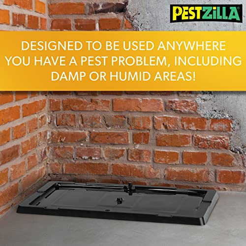 Pestzilla Baited Mouse Trap β Professional Strength Glue Rat Trap β 12 Glue Trays - Perfect for Household Pests & Mouse Traps Indoor and Around a Home