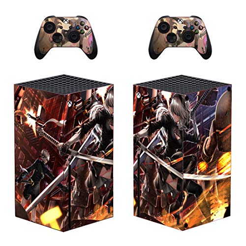 KAJAL MANI Vinyl Skin Sticker Decal Wrap for X-box-One-Series X Console Skin Set Girl Game