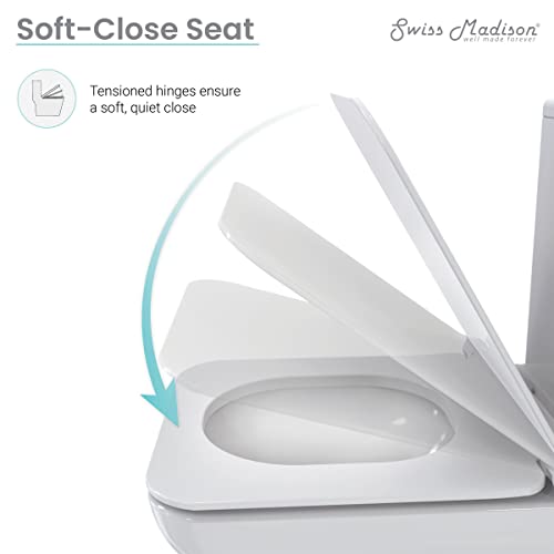 Swiss Madison Well Made Forever SM-1T106 Concorde One Piece Toilet, Glossy White