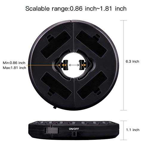 Patio Umbrella Light, 28 LED Lights at 200 lumens 3 Lighting Modes Cordless 4 x AA Battery Operated, Umbrella Pole Light for Patio Umbrellas, Camping Tents or Outdoor Use (White)