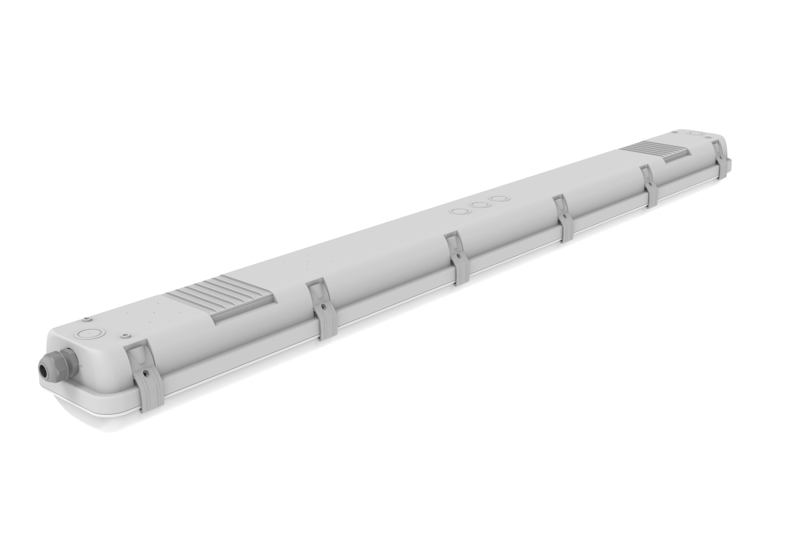 WareLight 4FT LED Vapor Tight Fixture, 7800 Lumen Max, CCT and Wattage Selectable, 120-277V