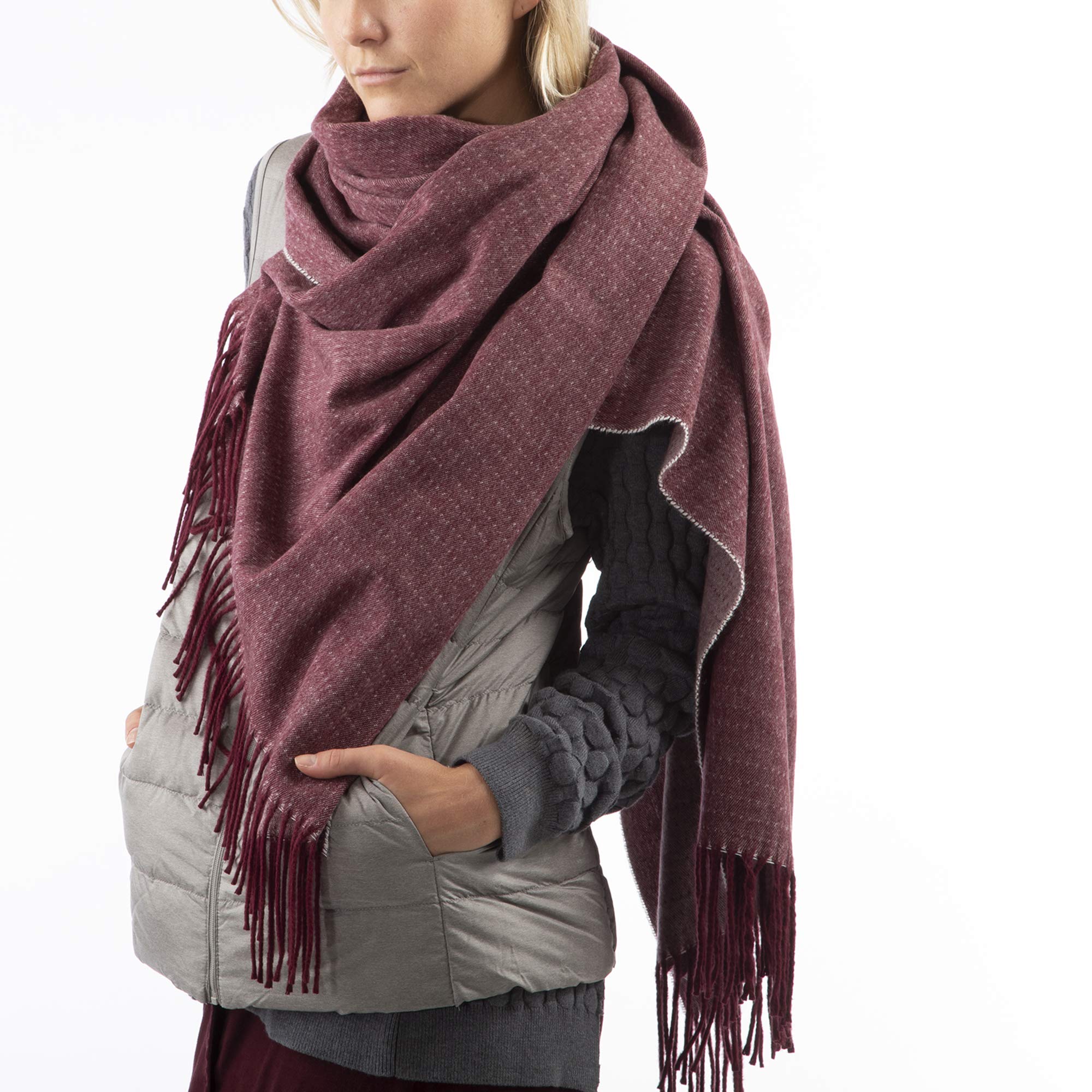 isotoner Women's Large Blanket Cold Weather Soft and Warm Travel Scarf