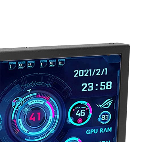 Secondary Screen, 7in ABS Computer Display Monitor Easy Operation Stepless Bright Adjustment Auto Shutdown for Office