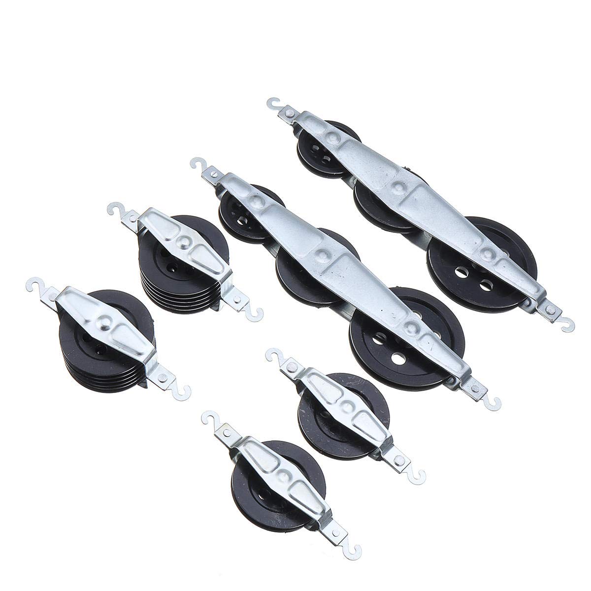 SGerste Mechanical Effect Mechanics Demonstration Pulleys Physical Laboratory Equipment Experiment Model 6Pcs/Set