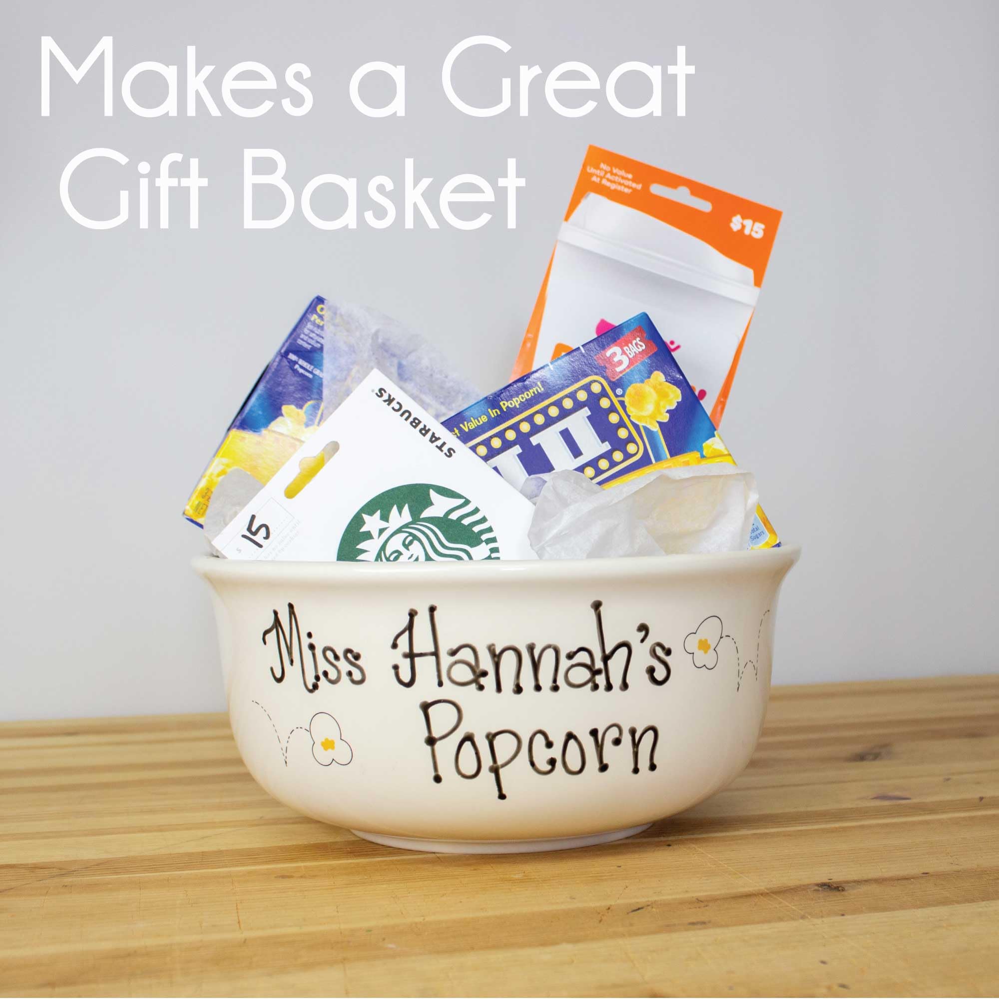 My Bambino Personalized Ceramic Popcorn Bowl