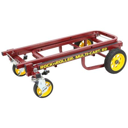 Rock-n-Roller Multicarts RNR-R2RT-RD 8-in-1 Equipment Transporter - R2 Micro, Red