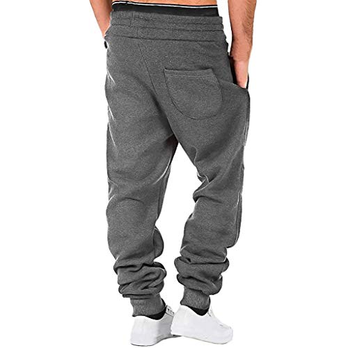 Mens Outdoors Cargo Pants Relaxed Fit Lightweight Punk Cargo Baggy Techwear Military Combat Hiking Work Pants Trousers Sweatpants Dark Gray