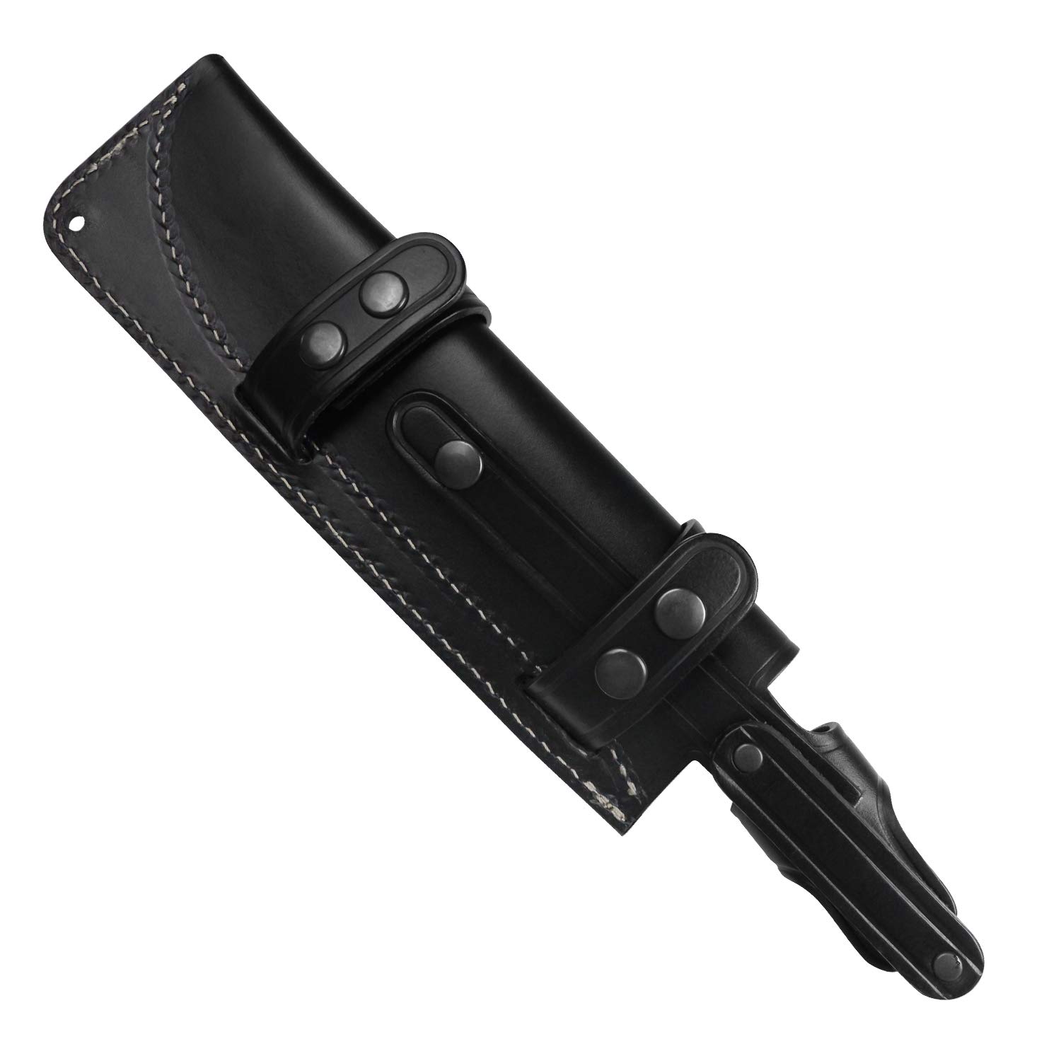 iFIELD Survival and Tactical Knife Workout EL29119, MOVA 7 inch. Blade, TRF Granite Handle, with Black Multi-Position Leather Sheath, Camping Tool for Fishing, Hunting, Sport Activity