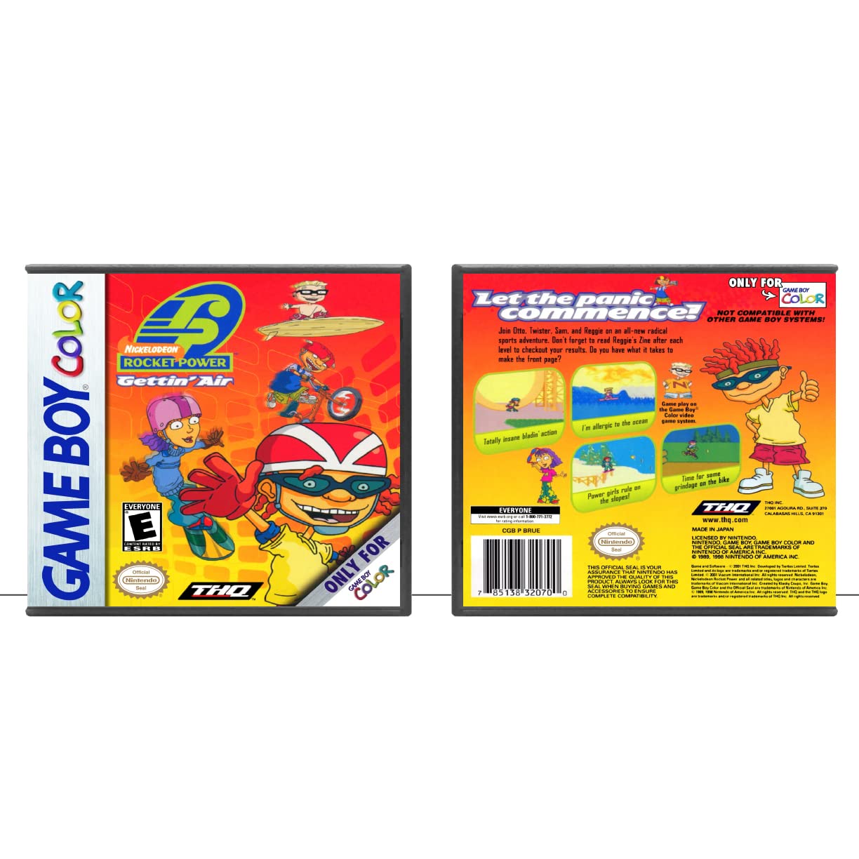 Rocket Power: Gettin Air | (GBC) Game Boy Color - Game Case Only - No Game