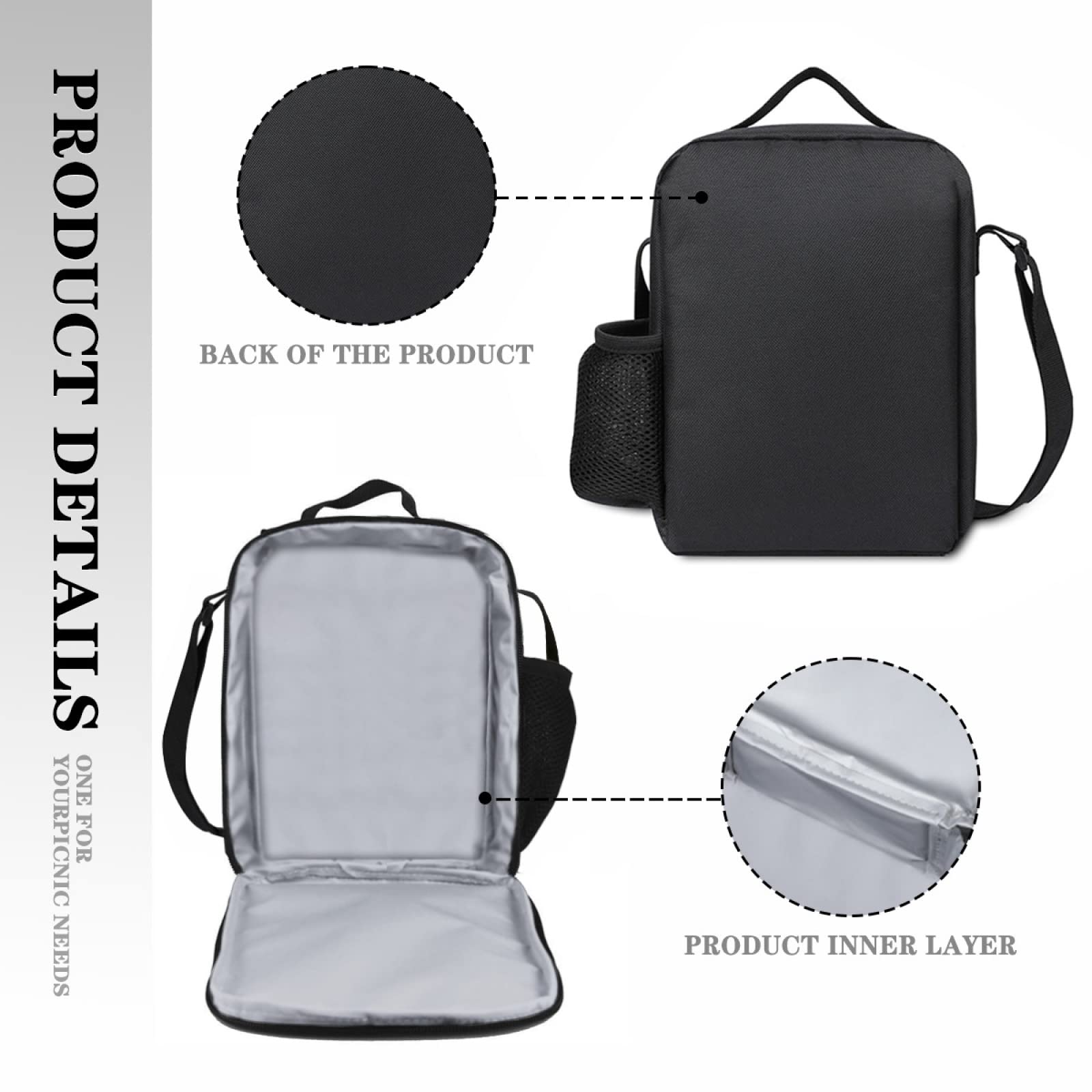 HQEWNLI 3 Pcs Backpack Lightweight School Backpacks Laptop Daypack with Lunch Bag Pencil Bag for Boys Girl Gifts Style1