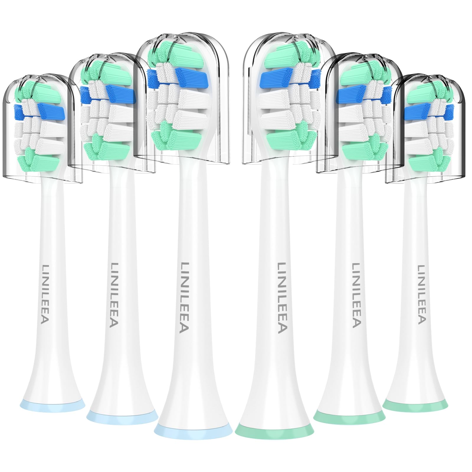 Toothbrush Replacement Heads for Philips Sonicare, Electric Replacement Brush Head Compatible with Snap-on Phillips Sonic Care Toothbrush Head (8 Pack)
