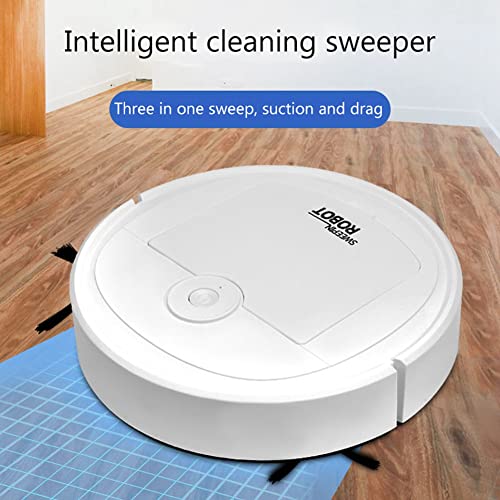 TOCHCA Robotic Vacuum Intelligent Low Noise Floor Sweeper Dust Catcher Carpet Cleaner,Black