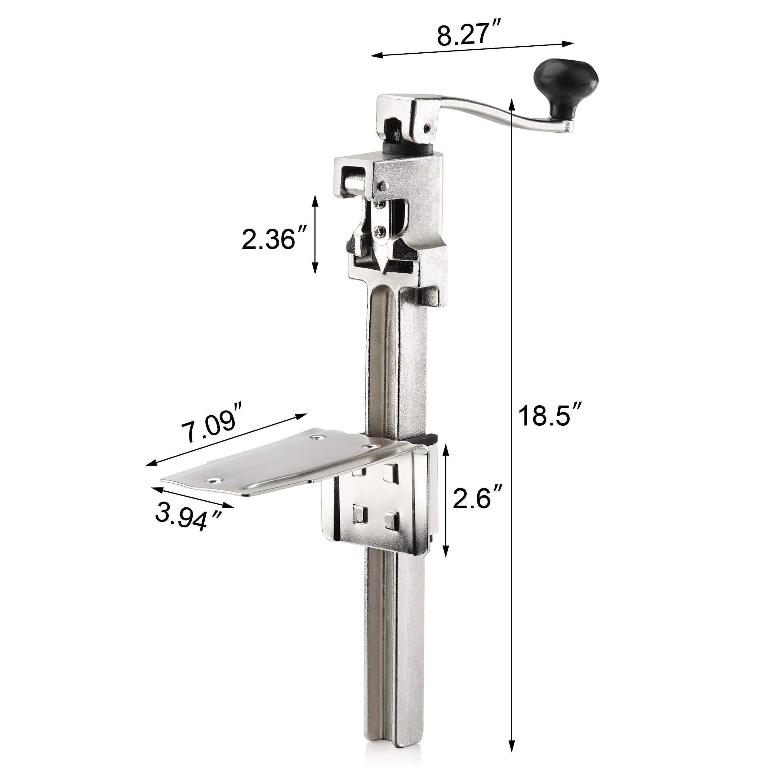 New Star Foodservice 7006841#1 Manual Table Can Opener with Plated Steel Base For Cans Up to 11β Tall