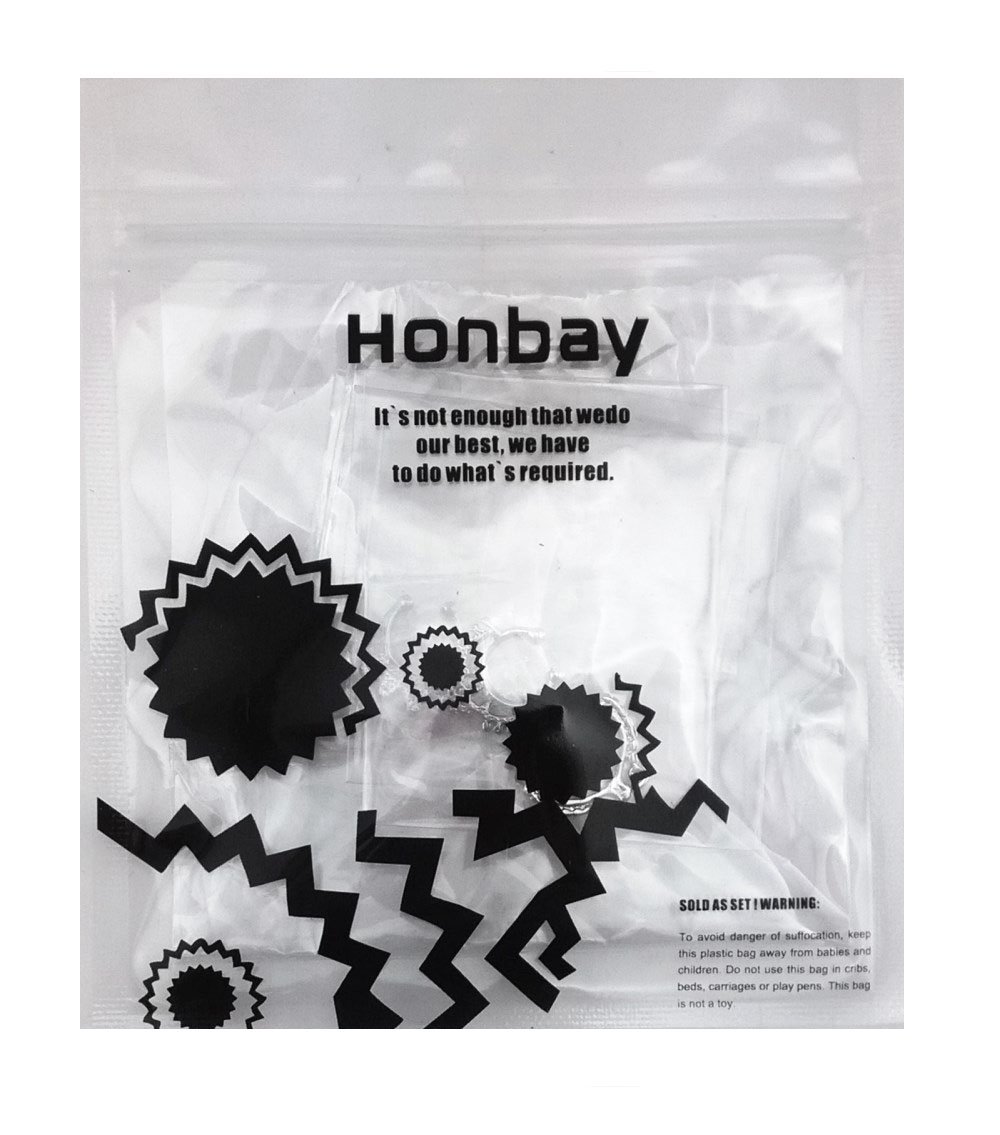 Honbay 7pcs Mix Style Silver Fake Septum Clicker Nose Ring Non Piercing Hanger Clip Body Jewelry