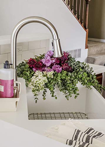 Pfister Pfirst Series Kitchen Faucet with Pull-Down Sprayer, Single Handle, High Arc, Stainless Steel Finish, G529PF2S