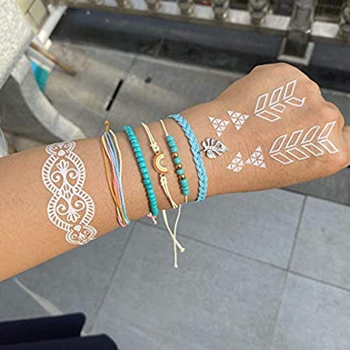 Long tiantian Boho Bracelets for Women Sunflower String Bracelets Ankle Bracelets for Women