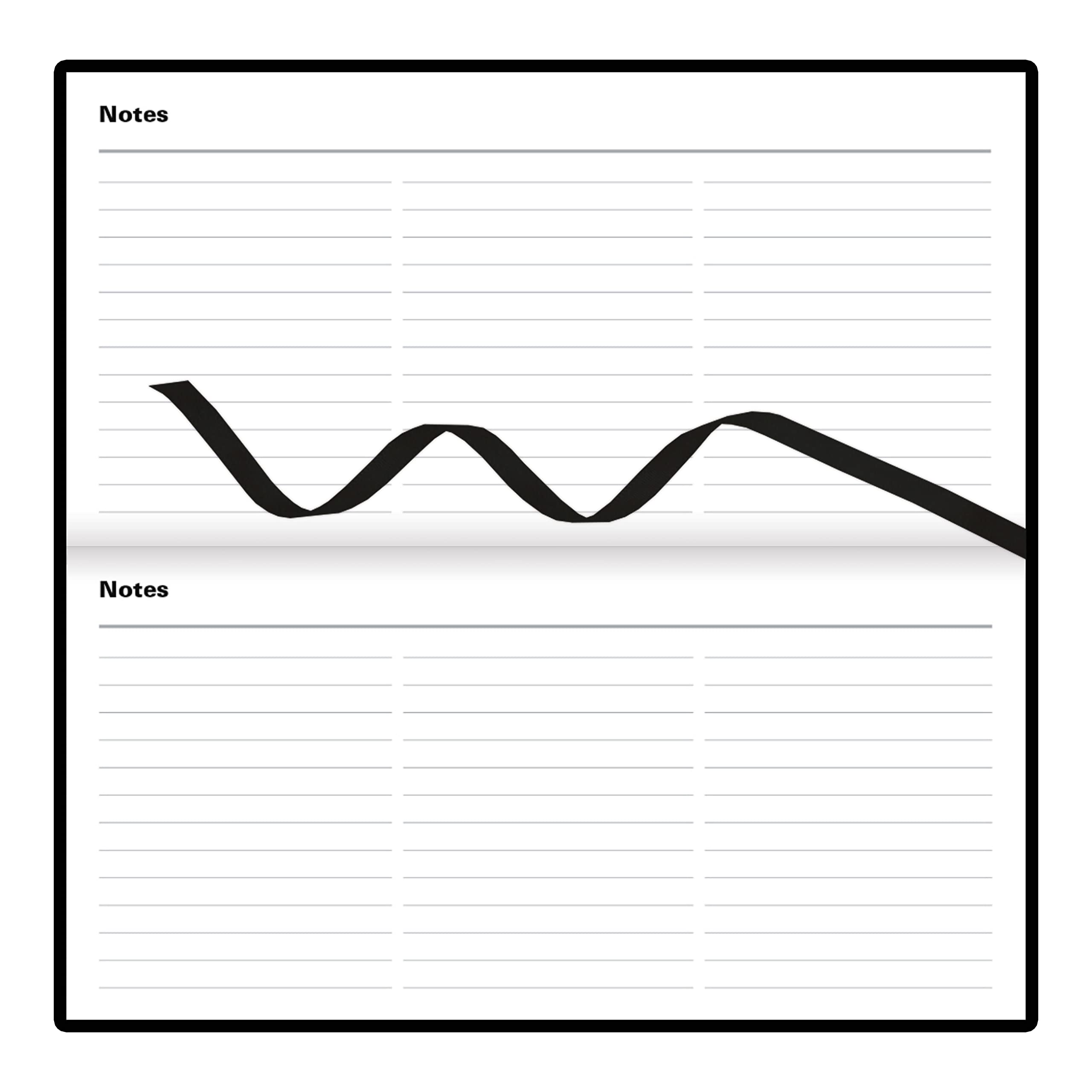 LETTS Classic Weekly/Monthly Planner, 12 Months, January to December, 2022, Week-to-View with Appointments, Gold Corners, Horizontal, 6.625" x 3.25", Black (C32SBK-22)