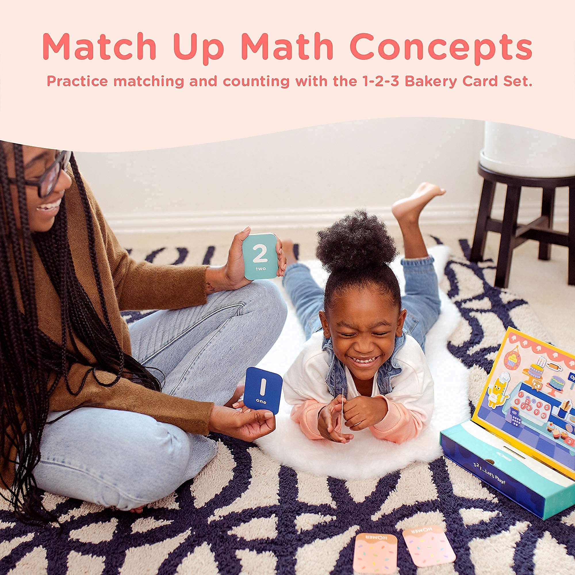 HOMER Explore Numbers Kit - Learn and Play Math with Magnetic Board, Games & Activities, Educational Toys for Counting, Addition & Subtraction, Gift for Children Ages 3-6, Pre-School & Kindergarten