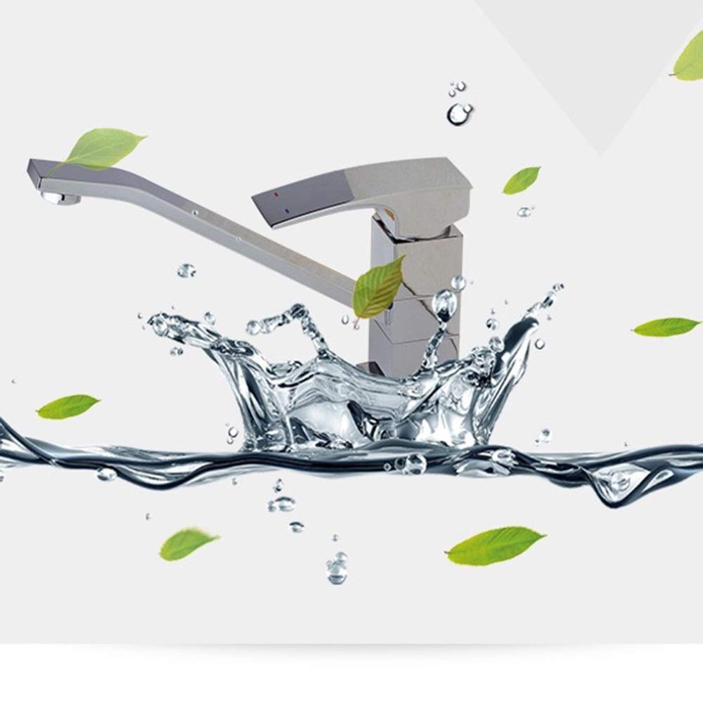 ShiSyan Y-LKUN Basin Faucet Water Faucet Plumbing Hardware Rotatable Single-Link Hot and Cold Water-Saving Wrench-Type Bathtub Faucet Bathroom Taps